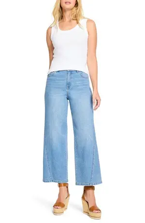NIC+ZOE Forward Seam Weekend Wide Leg Ankle Jeans