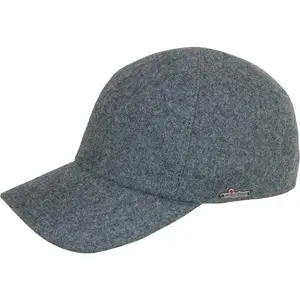 WIGENS Wigens Wool Baseball Cap With Earflaps Light Grey