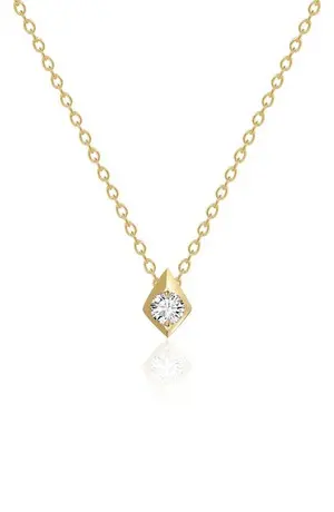 VALANI ATELIER Elegance Diamond Geometric Pendant Necklace - 14k Yellow Gold