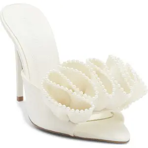 Steve Madden Steve Madden Affinity Stiletto Slide Sandal Ivory Satin