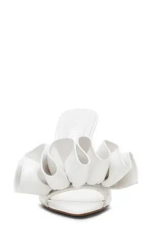 Steve Madden Affinity Stiletto Slide Sandal - White Pat