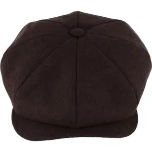 WIGENS Classic Retro Newsboy Cap - Brown