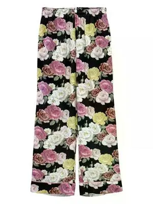 Sleeper Floral Trousers - Black