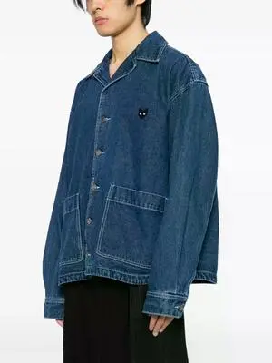 SONGZIO Open-collared Denim Jacket