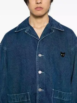 SONGZIO Open-collared Denim Jacket
