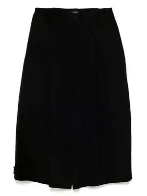 SONGZIO Structured Cropped Wide-leg Pants