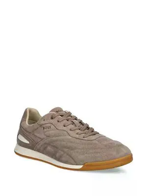 BOSS Titanium Suede Sneakers - Neutrals
