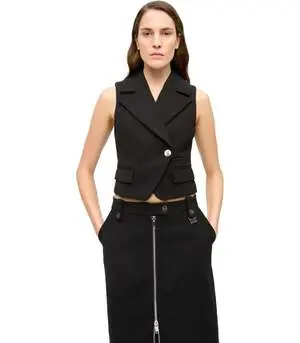 GANNI Crêpe Vest