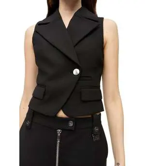 GANNI Crêpe Vest