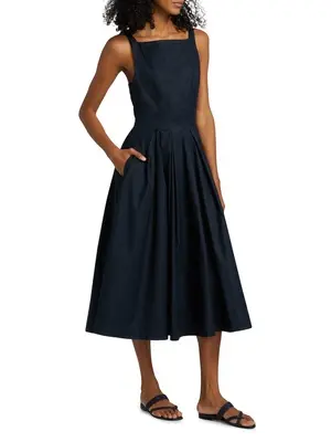 REFORMATION Jovana Stretch-cotton Sleeveless Midi-dress