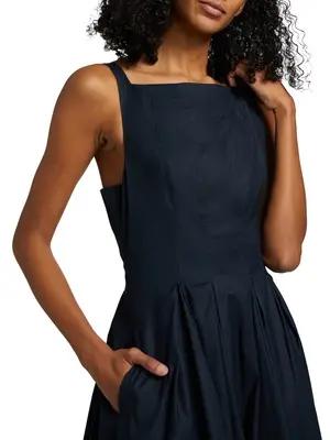 REFORMATION Jovana Stretch-cotton Sleeveless Midi-dress