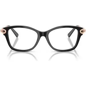 Tiffany & Co. 53mm Butterfly Optical Glasses - Black /demo Lens