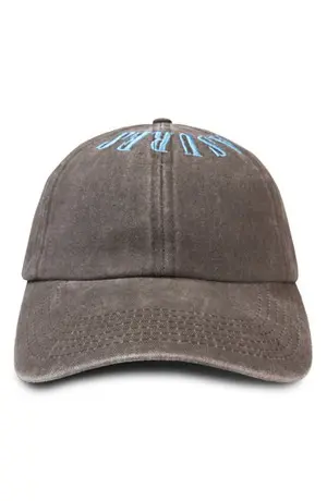 PLEASURES Onyx Crown Baseball Cap - Brown/ Blue