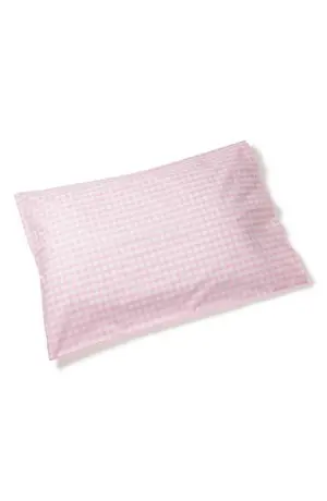 PETITE PLUME Signature Collection Gingham Set Of 2 Pillowcases - Pink