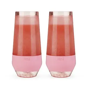 HOST Champagne Freeze Cooling Cup Set Of 2 - Tinted Blush