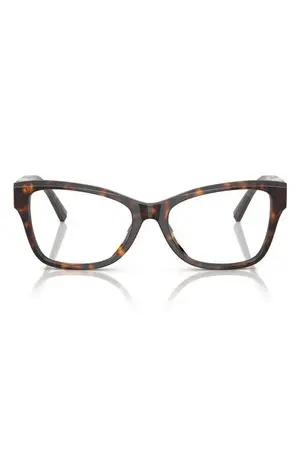 Tiffany & Co. 54mm Butterfly Eyeglasses - Havana / Demo Lens