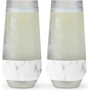HOST Champagne Freeze Cooling Cup Set Of 2 - Marble