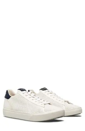 Clae Bradley Knit Low Top Sneakers - White Navy Cactus