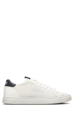 Clae Bradley Knit Low Top Sneakers - White Navy Cactus