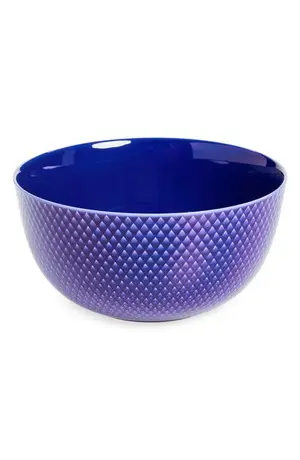 LYNGBY PORCELAEN Rhombe Color Serving Bowl - Dark Blue