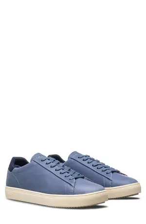 Clae Bradley Low Top Sneaker - Blue Shadow Leather