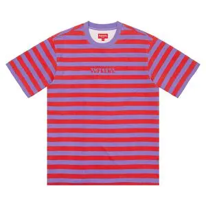 Supreme Reverse Stripe Short-sleeve Top - Red