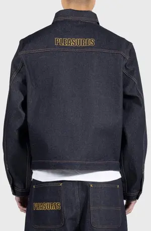 PLEASURES Mileage Denim Trucker Jacket