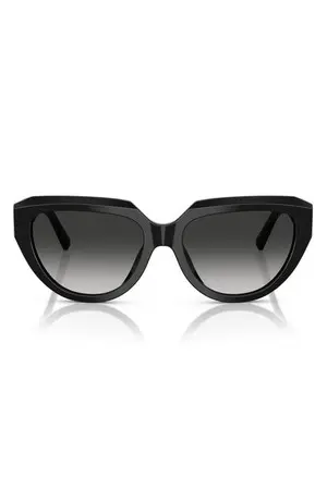 Tiffany & Co. 55mm Pillow Sunglasses - Black /grey Gradient