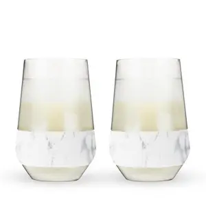HOST Wine Freeze Xl Cooling Cup Set Of 2 - Marble