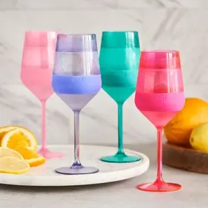 HOST Stemmed Wine Freeze Cooling Cup Set Of 4