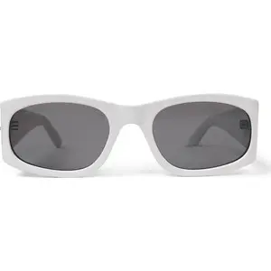 PLEASURES X Akila Eazy 55mm Rectangular Sunglasses - Moon Rock