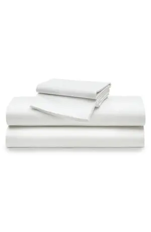 PETITE PLUME Signature Collection Set Of 2 Pillowcases - White