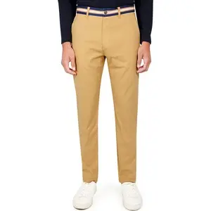 CON.STRUCT Slim Fit Cotton Stretch Pants - Tan