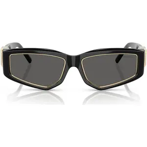 Tiffany & Co. 55mm Pillow Sunglasses - Black/dark Grey