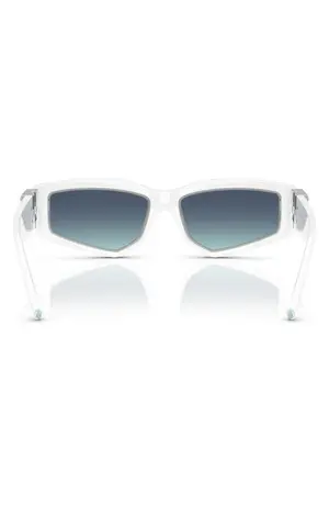 Tiffany & Co. 55mm Pillow Sunglasses - Bright White/azure Blue