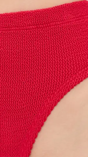 Hunza G High Waisted Bikini Bottom - Red
