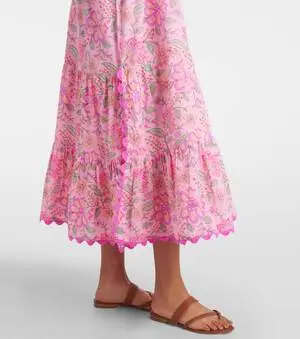 JULIET DUNN Floral Printed Maxi Dress