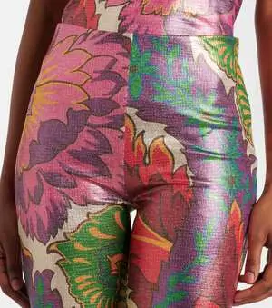 Etro Flared Jersey Pants - Multicoloured