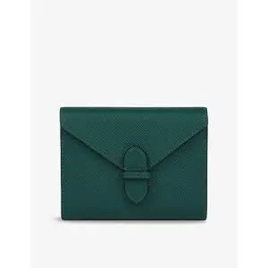 Smythson Cross-grained Leather Double Playing Cards Set Forest Green