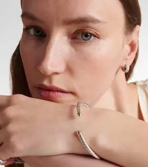 David Yurman Cable Flex® Sterling And 14kt Gold Cuff Bracelet
