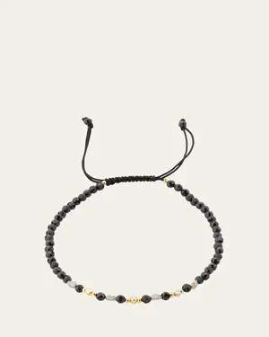 JAN LESLIE Spinel And Raw Diamond Bracelet