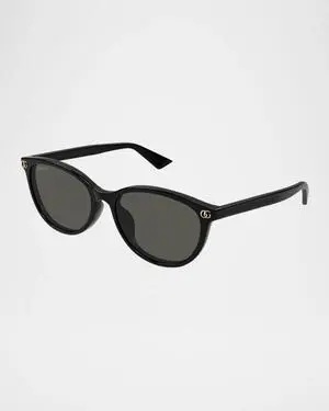 Gucci Gg Logo Round Sunglasses