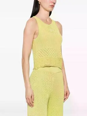 AKEP Lace-stitch Knitted Top