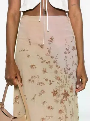 Fendi Layered Midi Skirt