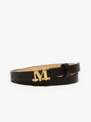 Max Mara Monogram Leather Belt