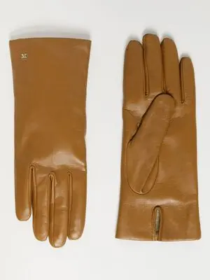 Max Mara Nappa Leather Gloves - Tobacco
