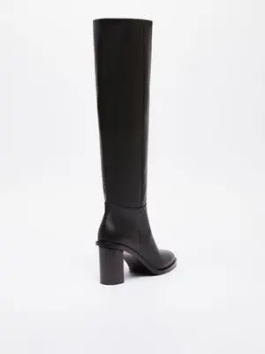 Max Mara Leather Knee High Boots