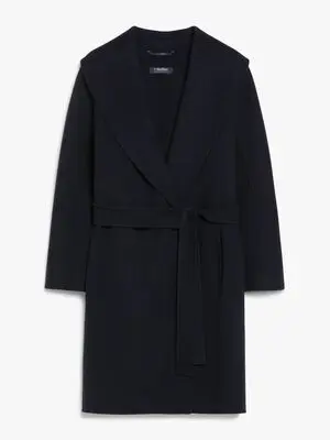Max Mara Double-faced Wool Coat - Midnightblue