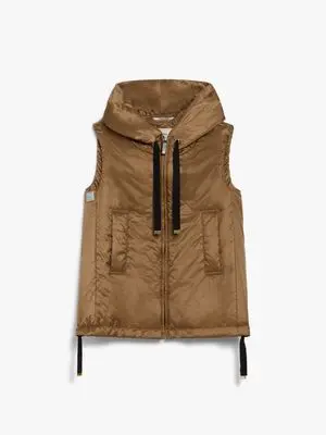 Max Mara Padded Water-repellent Gilet - Caramel