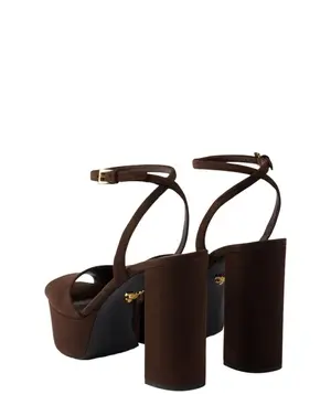 Prada Platform Sandals - Brown